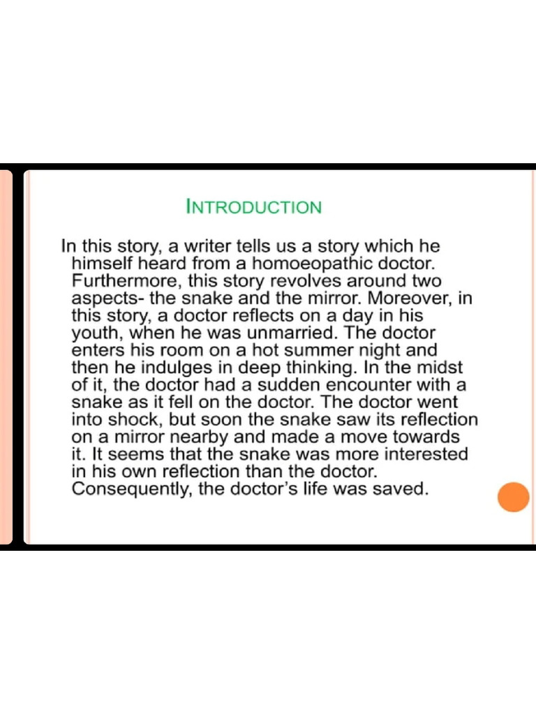 Notes of The Snake and The Mirror 9th Class | PDF