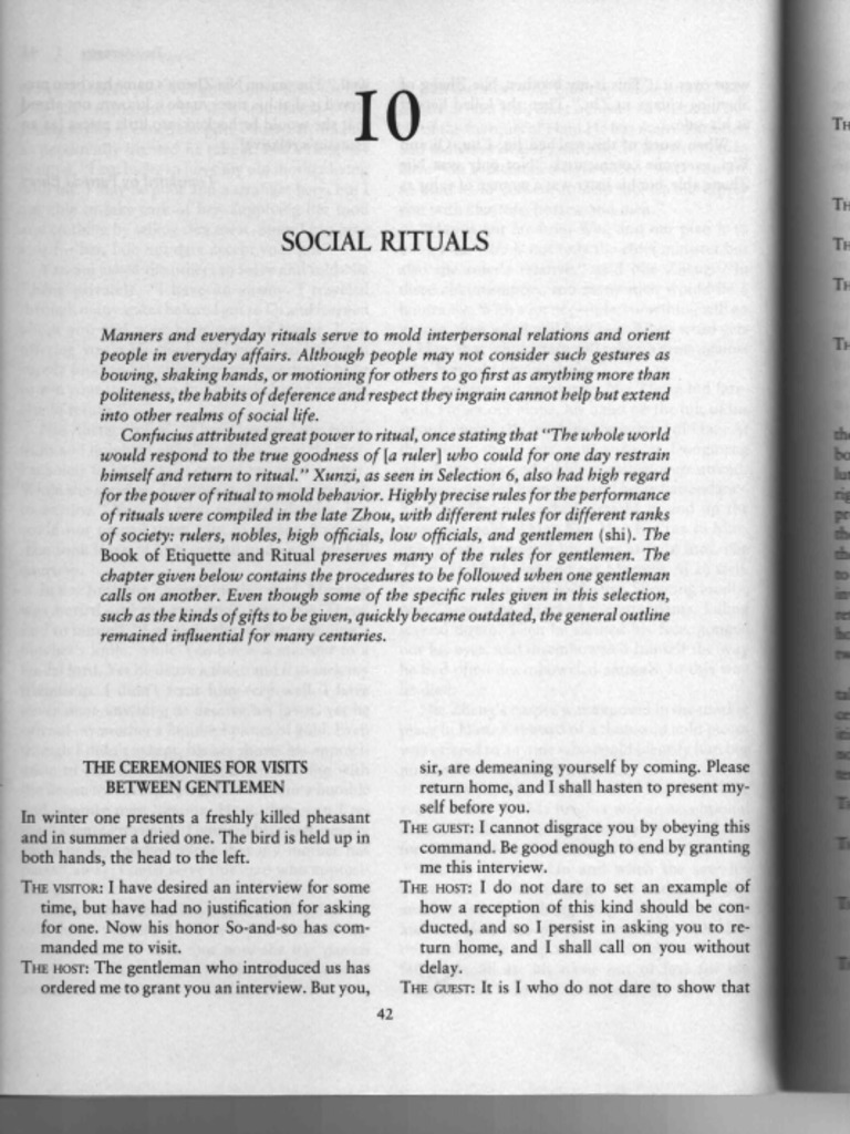 Ebrey - Social Rituals | PDF