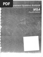 Aiag Msa 4 Ed. Manual: MSA Concepts Defined Explained Guidelines | PDF
