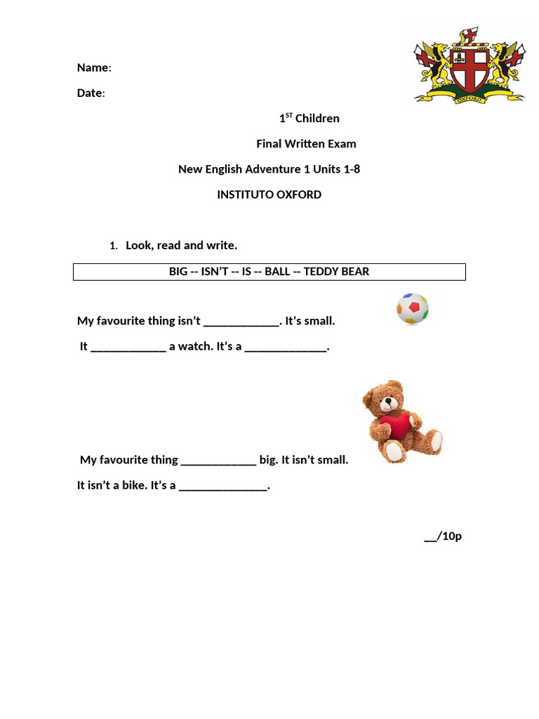 First Child Final Written Exam-2 | PDF | The Walt Disney Company ...