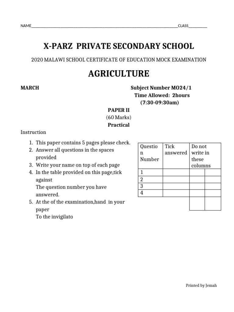 2020 Agriculture Practical Pdf Agricultural Science Food Industry