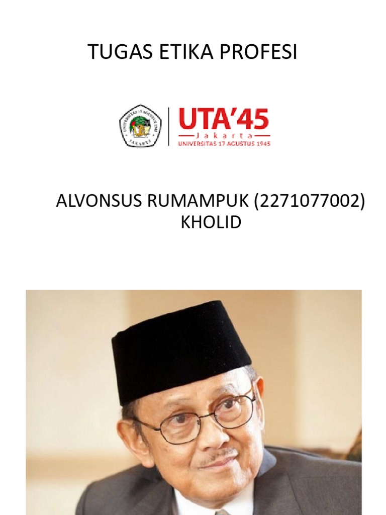 DR IR BJ HABIBIE | PDF