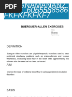Buerger-Allen Exercise Guide | PDF | Human Leg | Anatomical Terms Of Motion