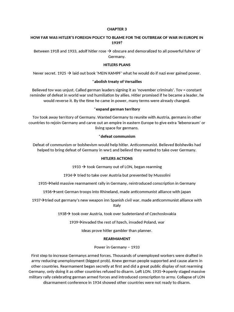 history chap 3 igcse | PDF | Nazi Germany | Adolf Hitler