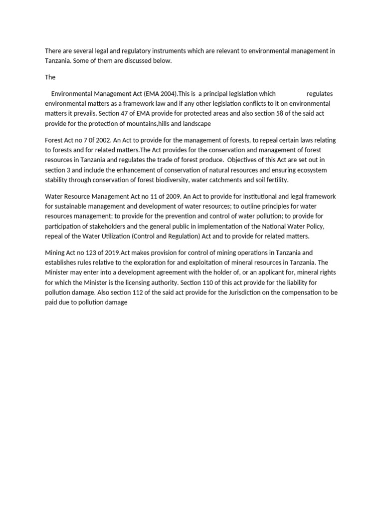 Environmental Assignment | PDF