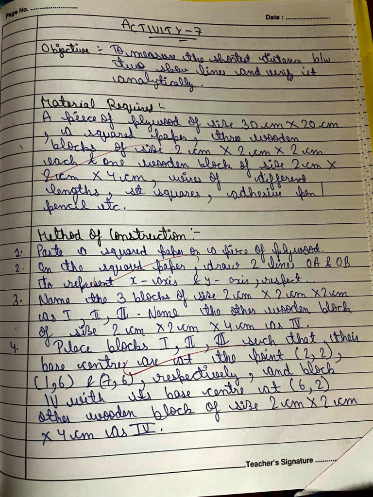 Activity 7 Chemistry Practical File | PDF