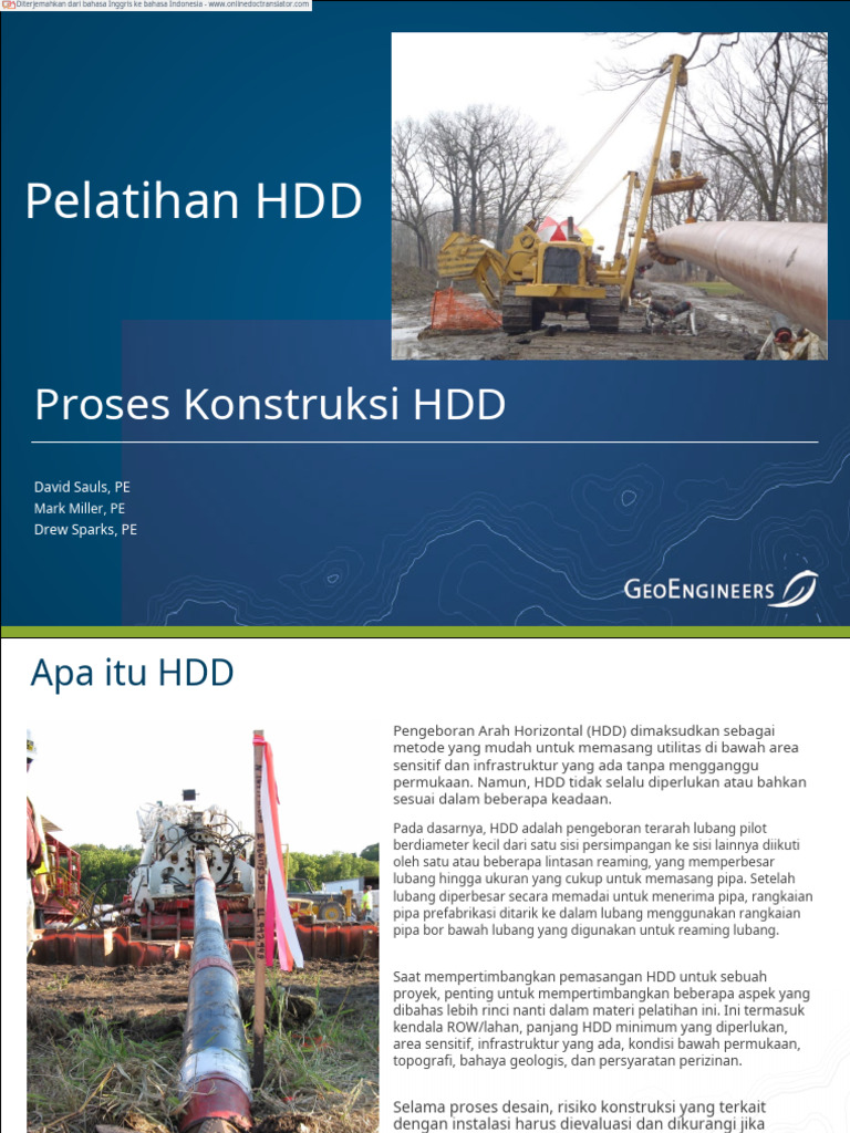 1H-HDD-Construction-Process-Notes.en.id | PDF
