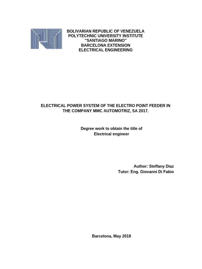 Complete Thesis in Electrical Engineering | PDF | Electric Power Distribution | Transformer