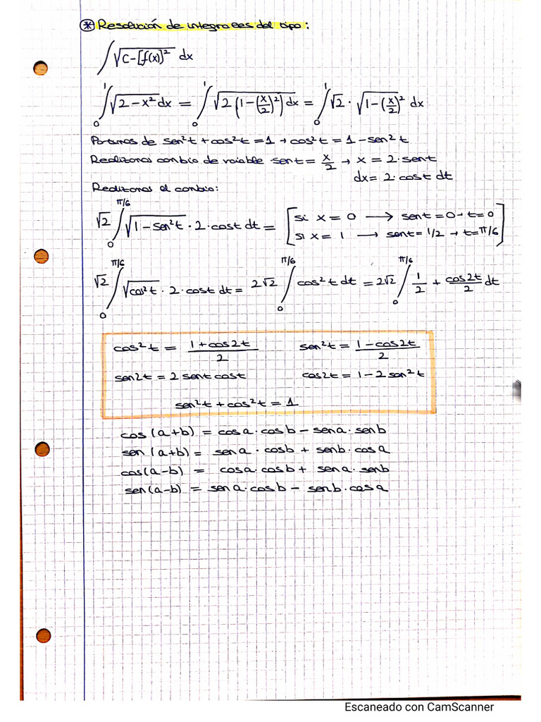 Cambio de Variable Integral Con Raiz | PDF