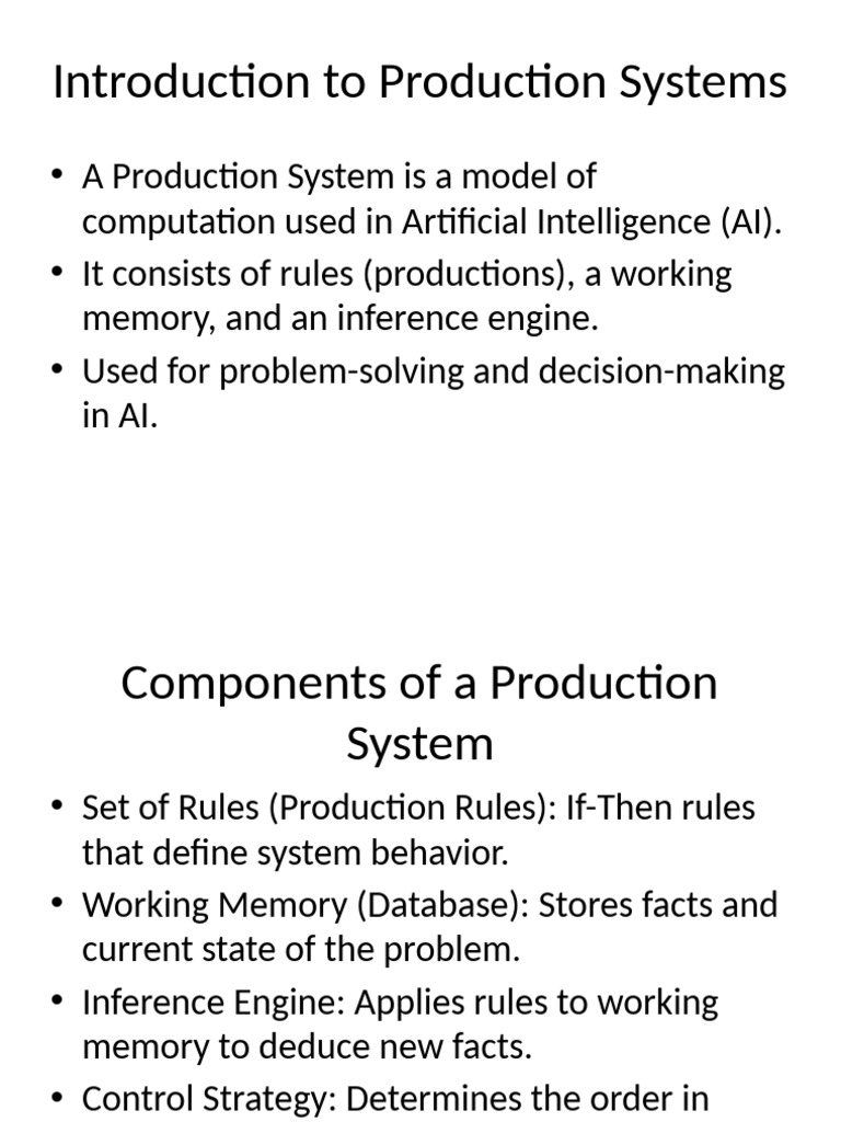 Overview of AI Production Systems | PDF | Artificial Intelligence ...