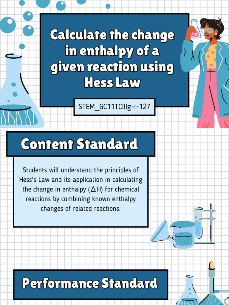 Calculate Enthalpy Change Using Hess's Law | PDF | Metrology | Physical ...
