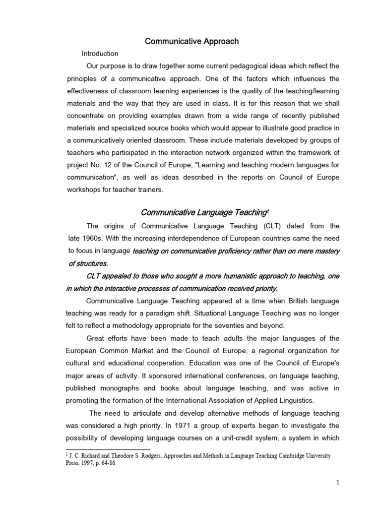 Clt | PDF | Language Education | Learning
