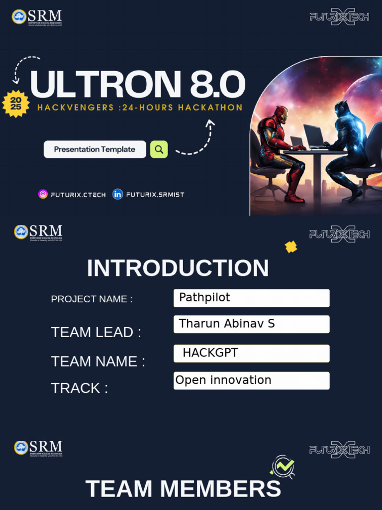 ULTRON 8.0 (Hackvengers) PPT Template-2 | PDF | Scalability | Cloud ...