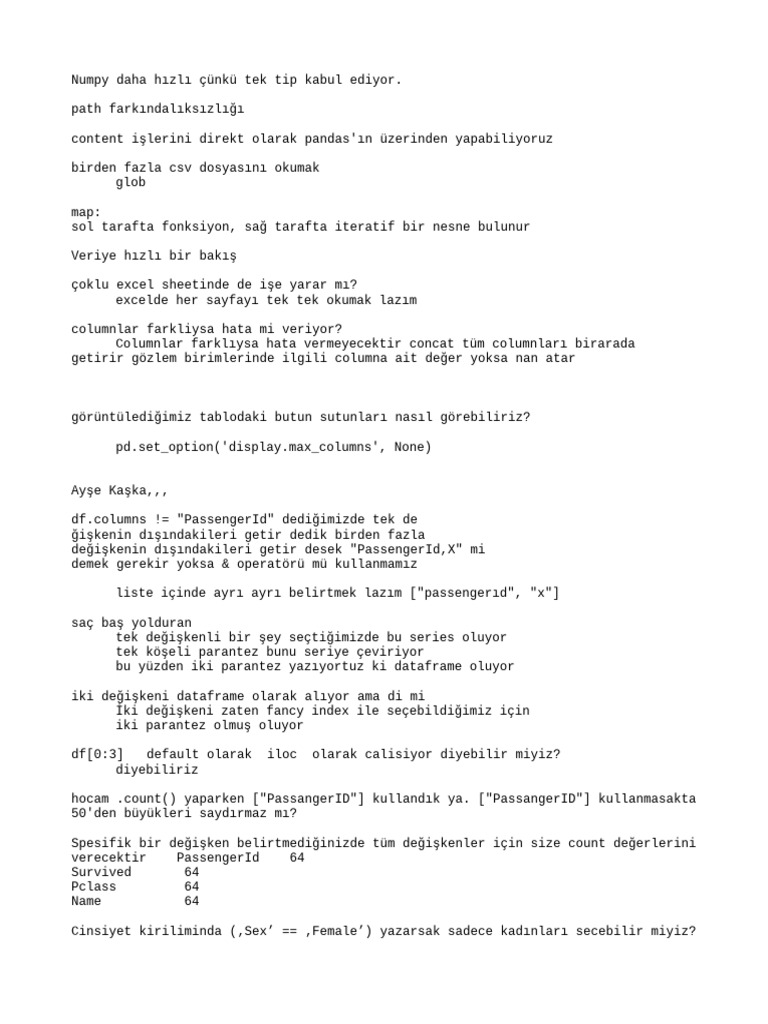 VBO Hafta 2 Notları | PDF