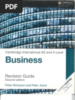 Cambridge IGCSE and O Level Business Studies Coursebook - 5th Ed | PDF