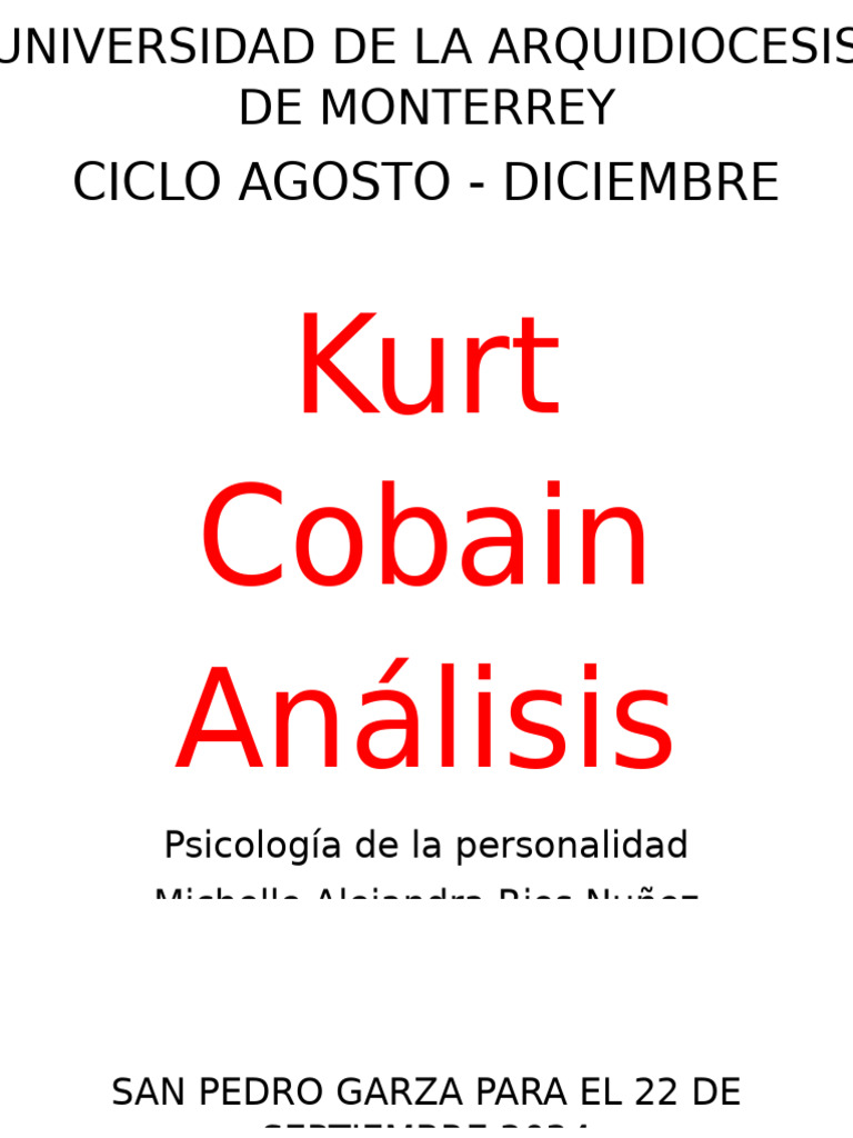 Analisis | PDF | Temperamento | Kurt Cobain