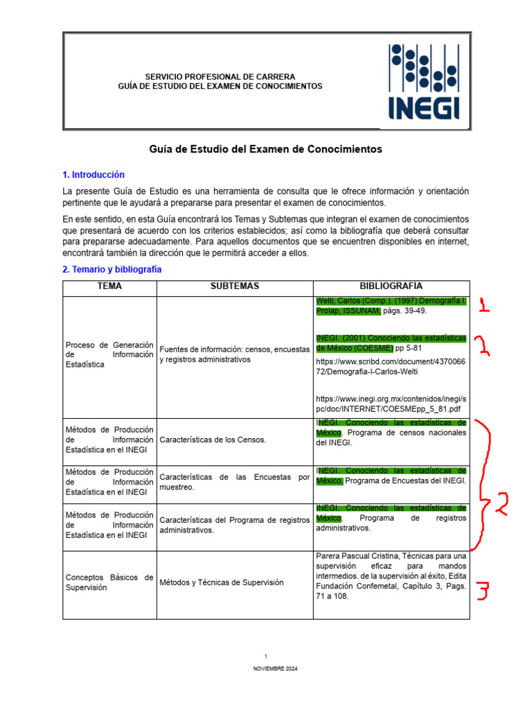 16ST Guia Conocimiento | PDF | Censo | Estadísticas