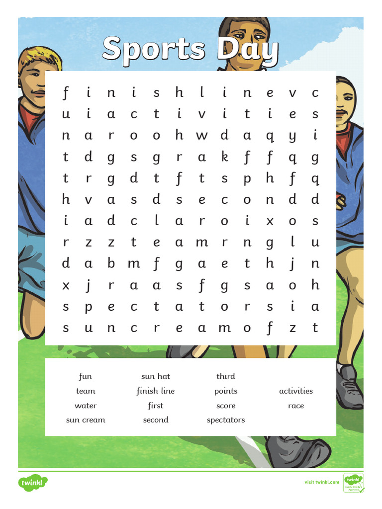 [514539]Sports Day Word Search | PDF