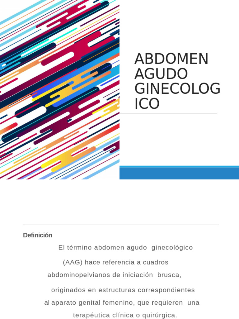 Abdomen Agudo Ginecológico: Causas y Tratamientos | PDF | Ovario ...