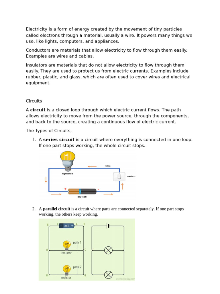 3. Electricity & Circuits | PDF