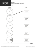 Practice Worksheet (Arc Length and Sector Area) | PDF