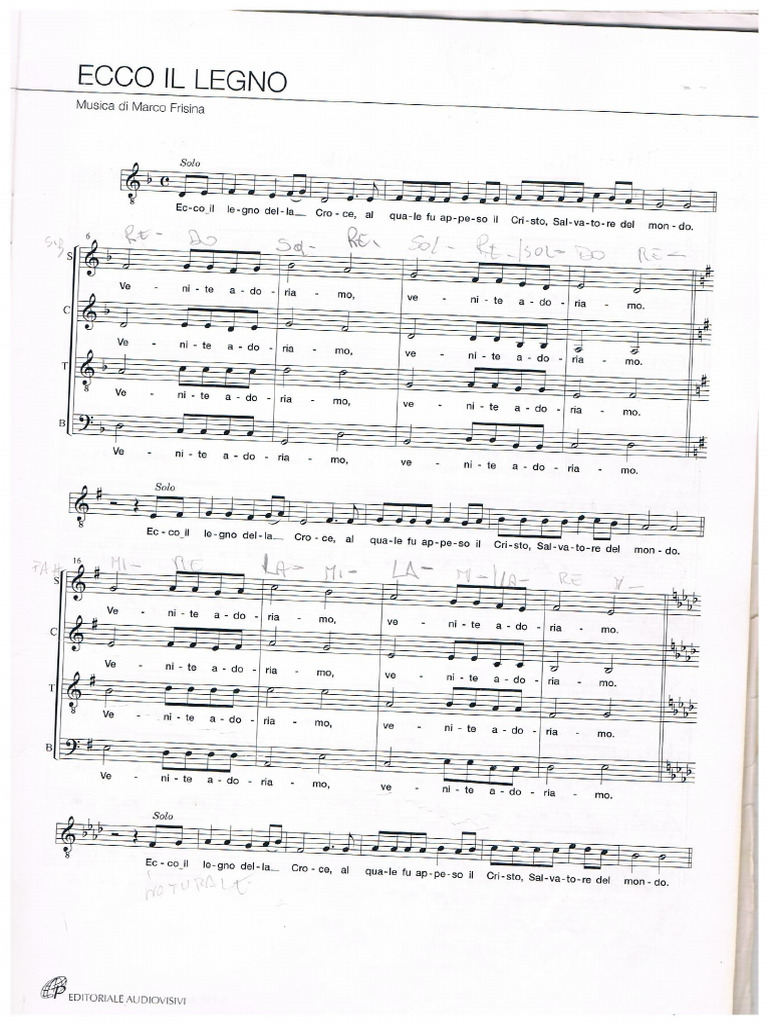 Ecco Il Legno Della Croce Frisina | PDF