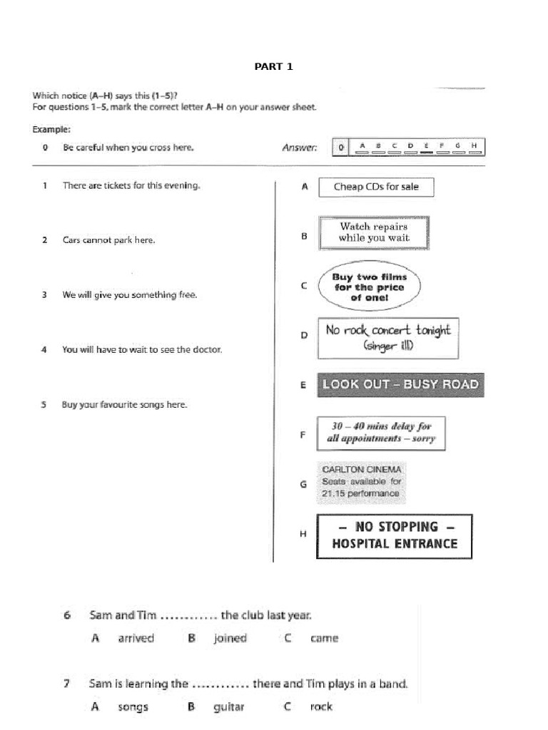 Primer Simulacro Ingles 2025 11TH | PDF