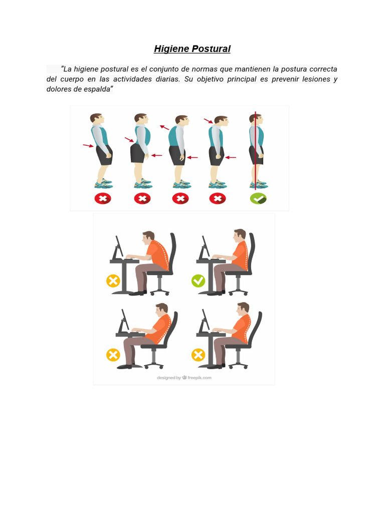 Higiene Postural (1) | PDF