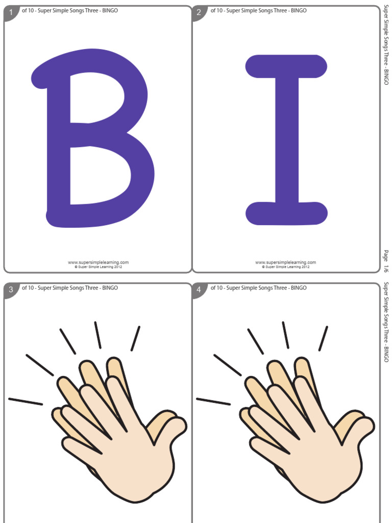 Super Simple Songs: Bingo Edition | PDF