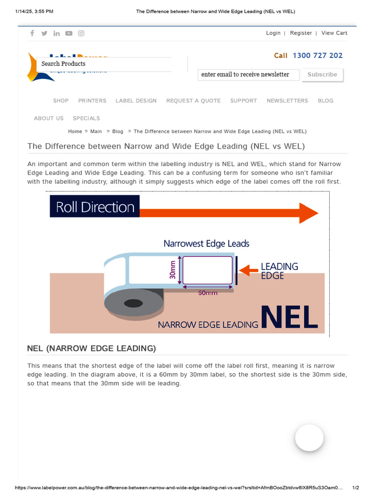 Narrow and Wide Edge Leading (NEL Vs WEL) | PDF