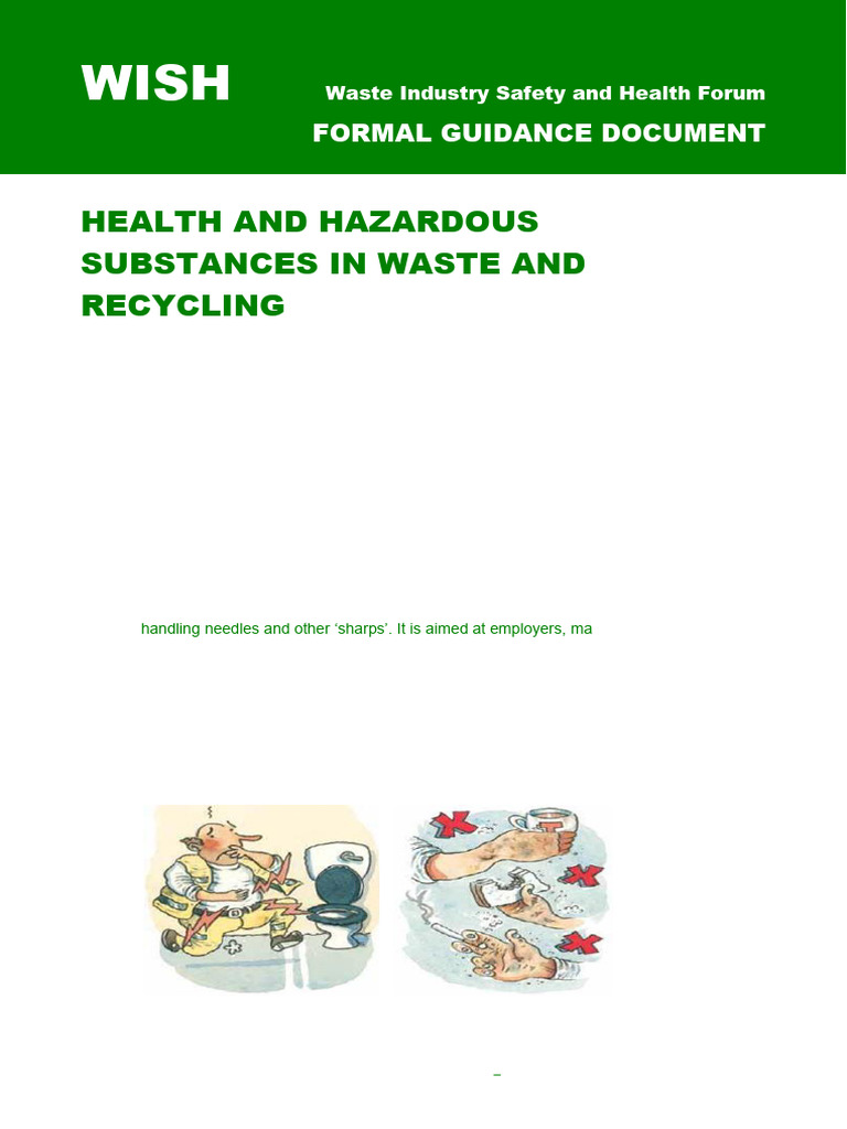 Health Risks in Waste Management | PDF | Occupational Safety And Health ...