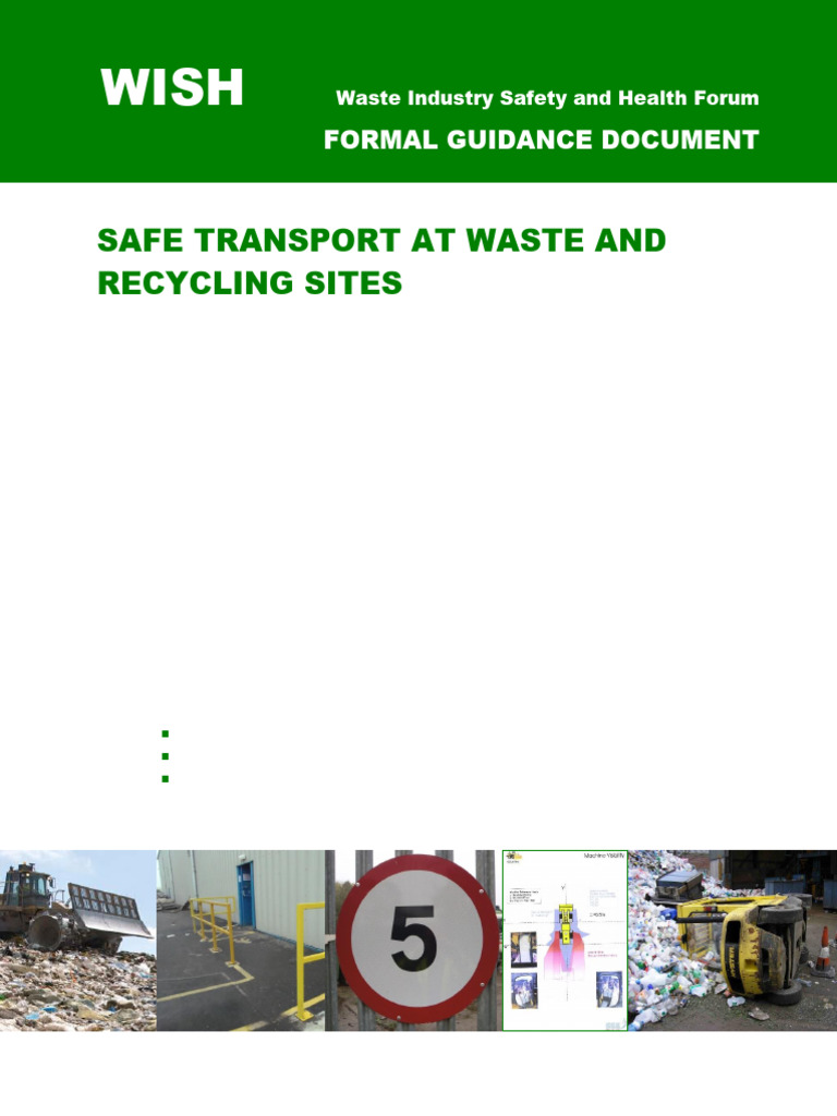 Safe Transport Guidelines for Waste Sites | PDF | Traffic ...