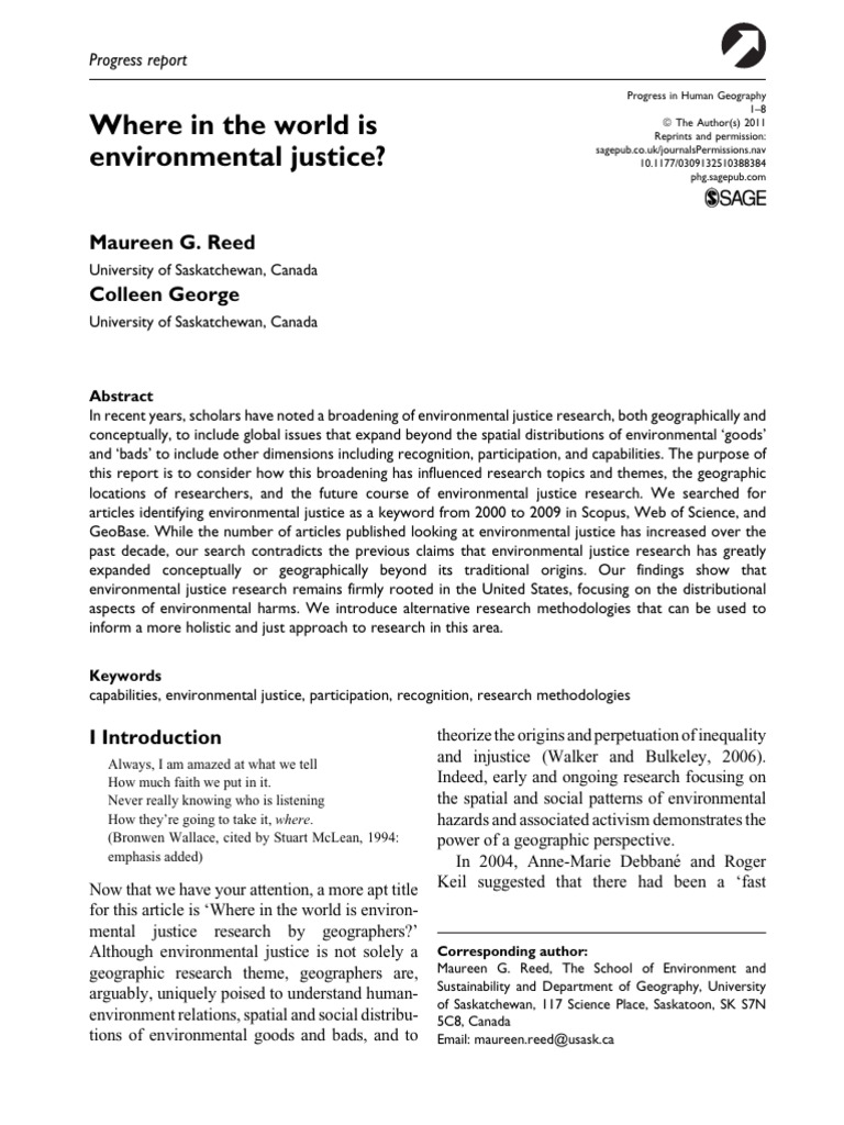 Trends in Environmental Justice Research | PDF | Justice | Crime & Violence