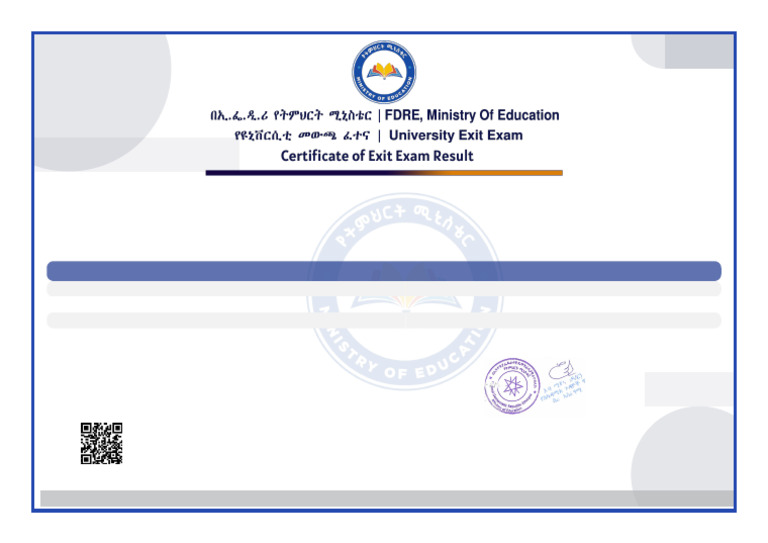 Exit Exam EUEE21100216 Result | PDF