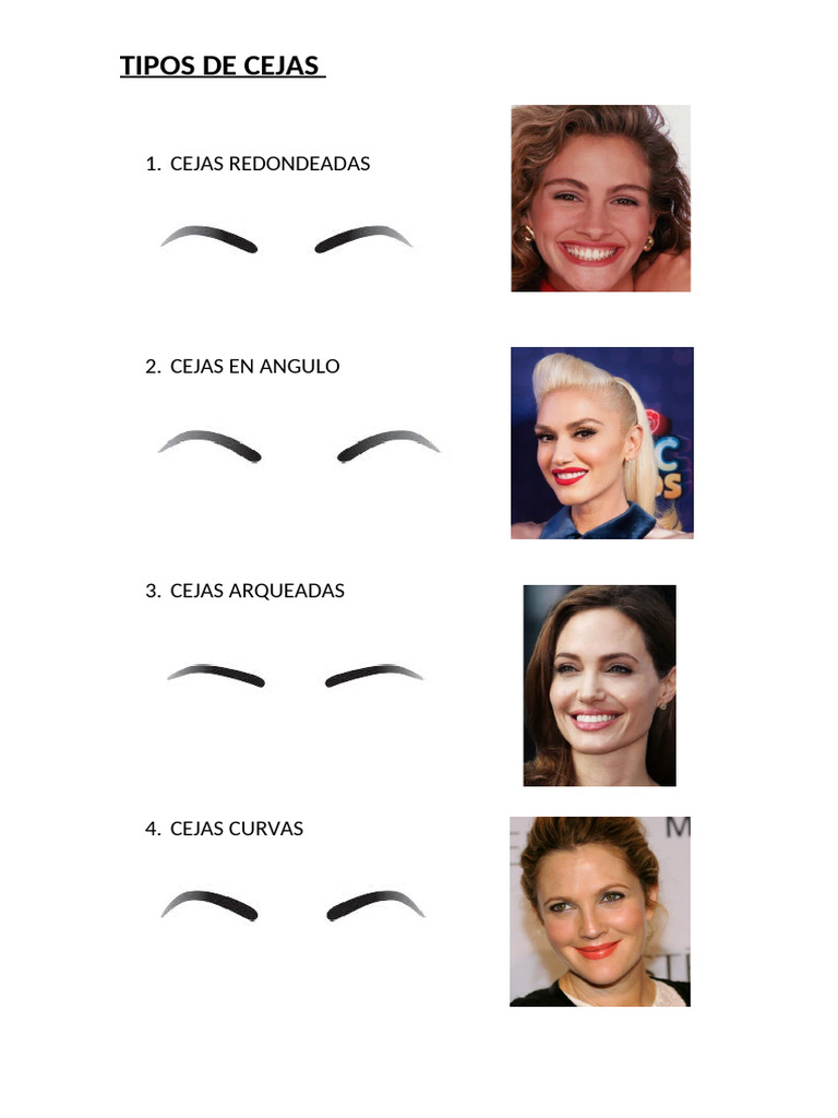 Tipos de Cejas para Diferentes Formas | PDF