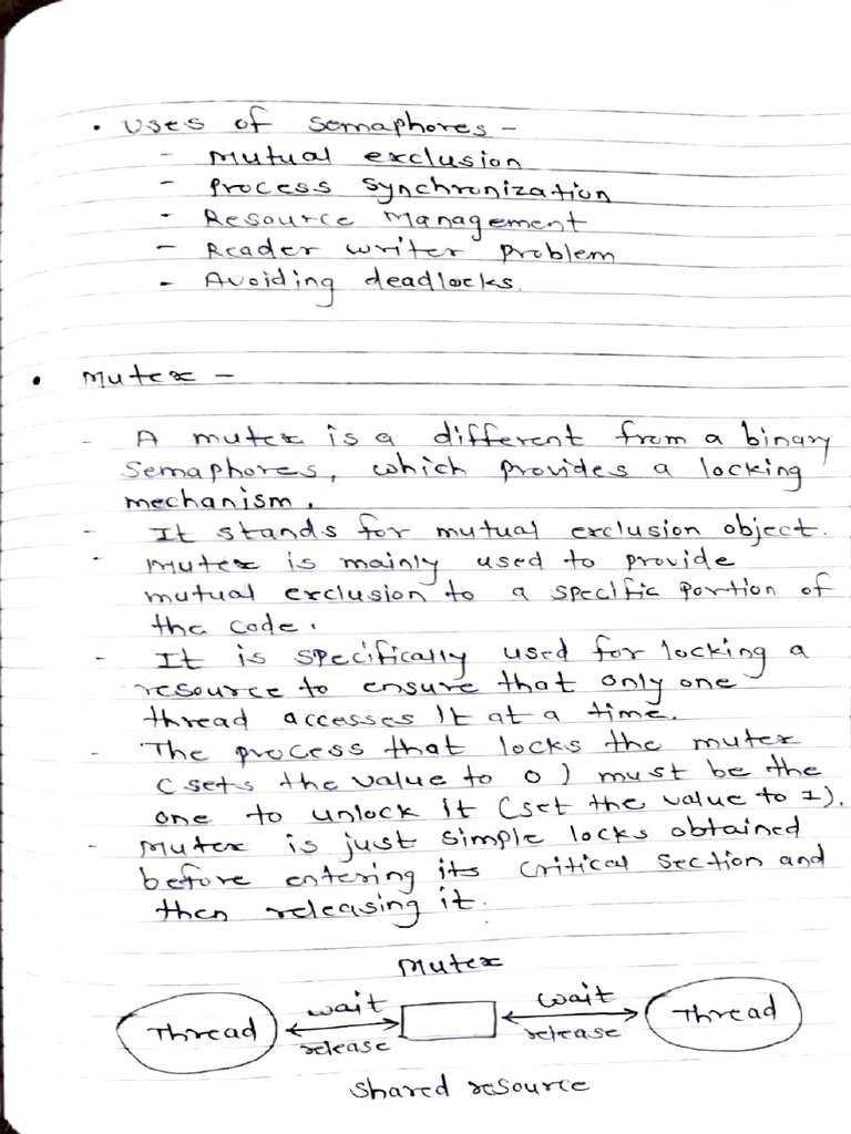 Mutex and Semaphore Synchronization Techniques | PDF