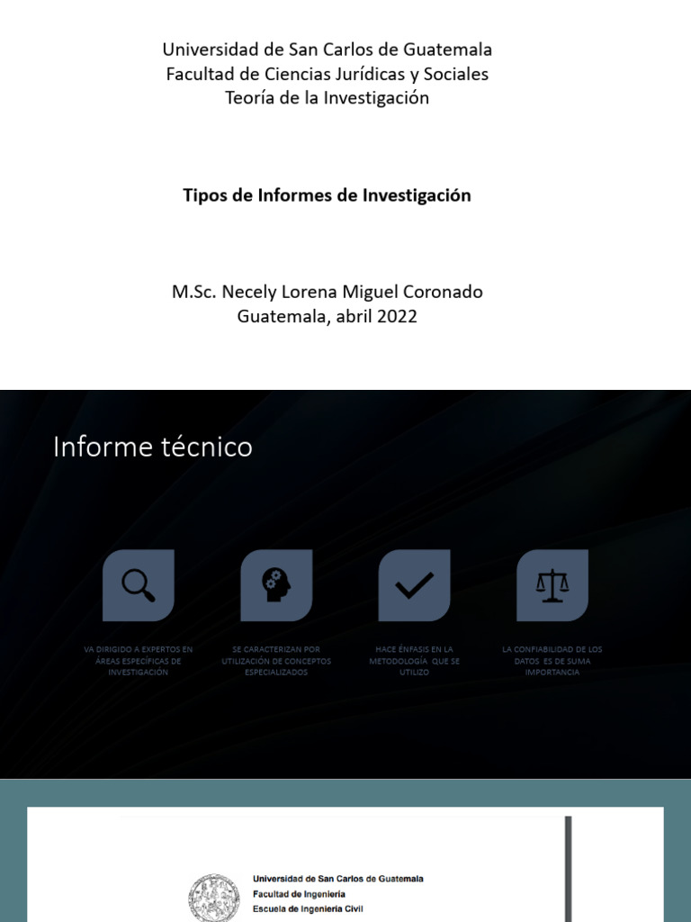 Tipos de Informes | PDF | Datos | Science