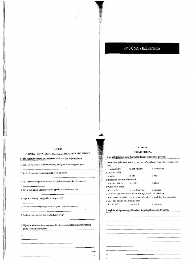 Vdocuments - MX - Razgovarajte S Nama b1b2 Vjezbanica Zvucna Vjezbanica | PDF
