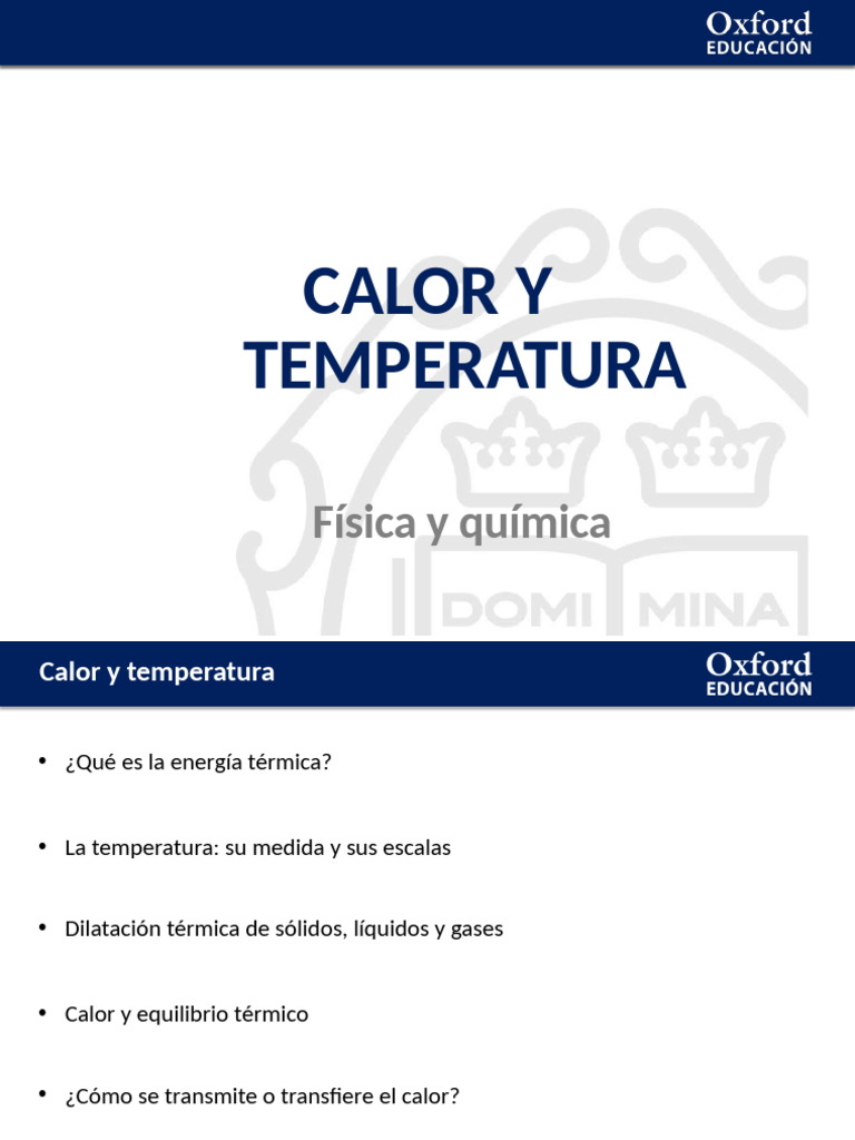 Calor y Temperatura: Conceptos Clave | PDF | Temperatura | Calor