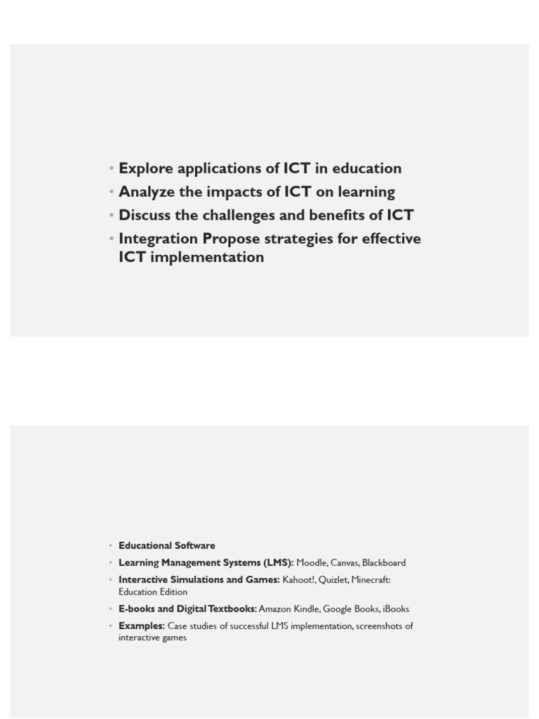 ICT in Education and Its Imapct | PDF | Educational Technology ...