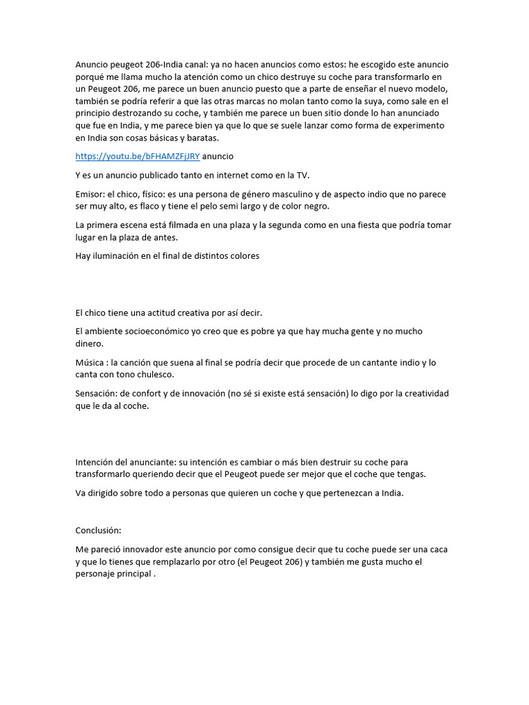 Musica, Los Anuncios | PDF