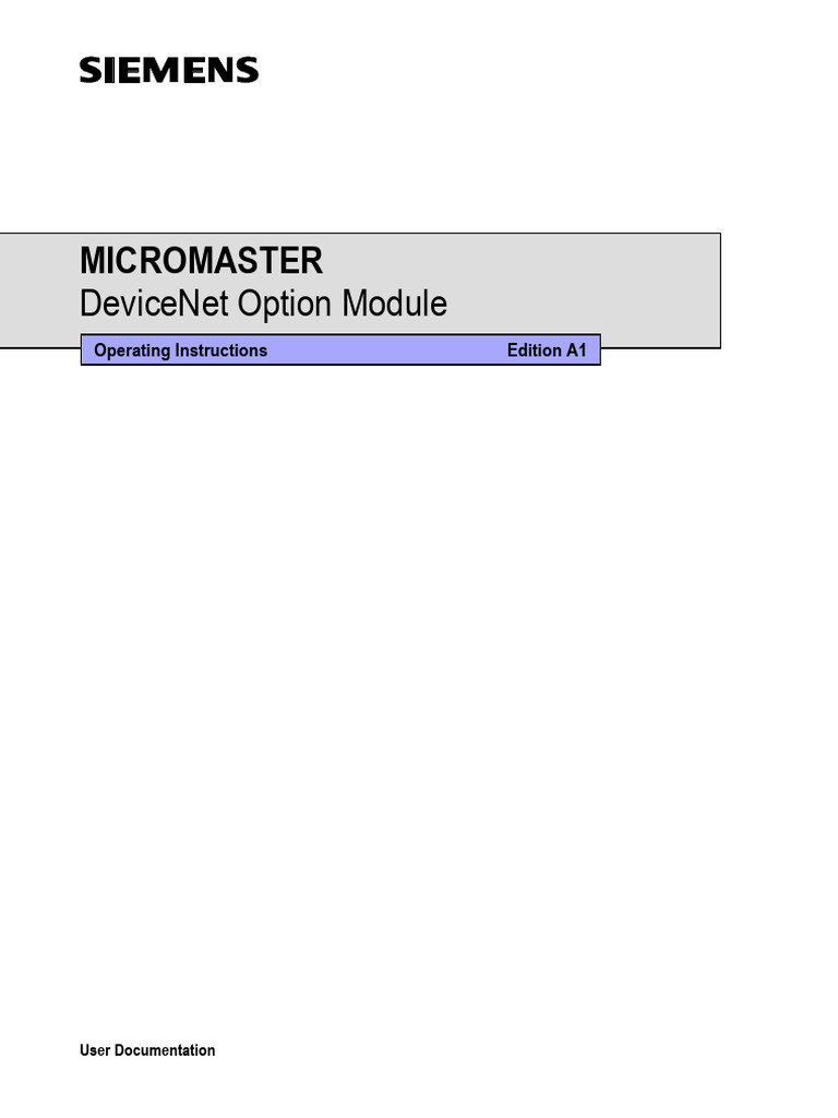 DeviceNet A1 Ots | PDF | Bit | Byte