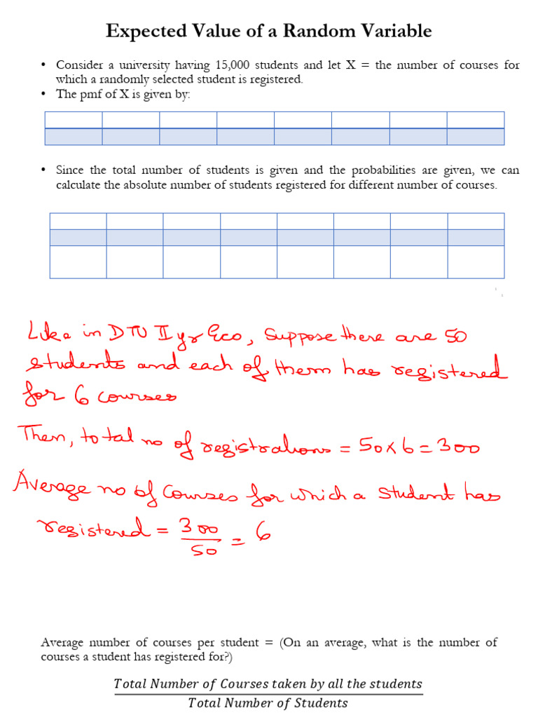 Topic 3 - Expected Value and Variance of A Random Variable | PDF | Variance | Expected Value