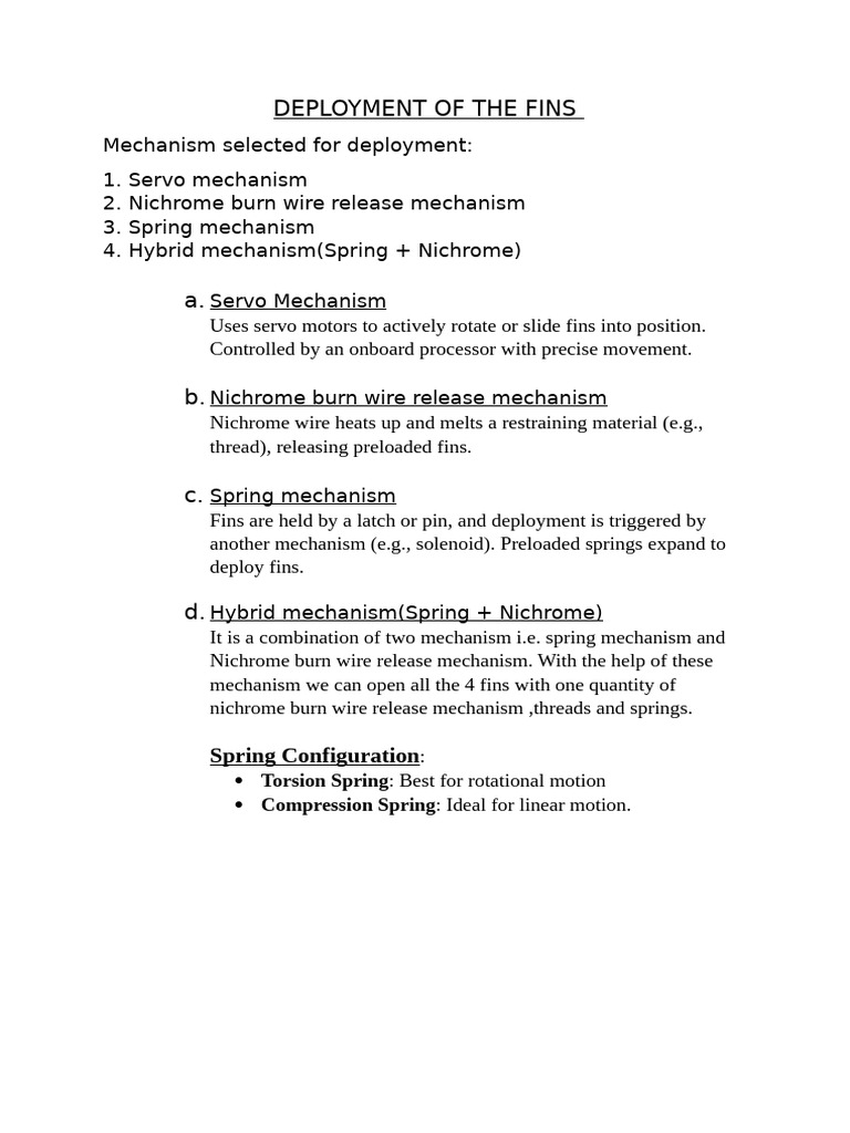 DEPLOYMENT OF THE FINS | PDF | Wire | Machines