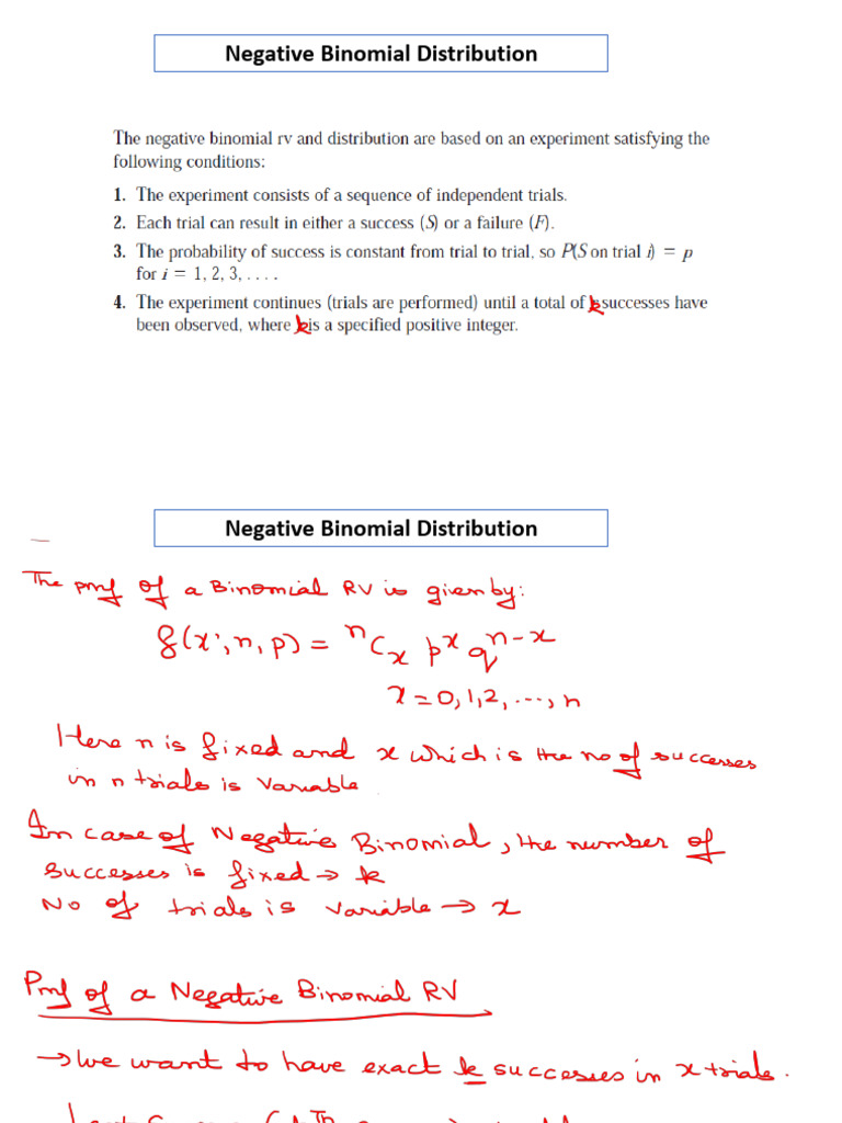 Topic 6_Negative Binomial Distribution | PDF