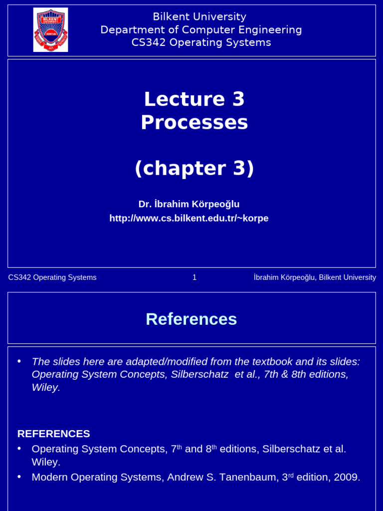 Lecture3 Processes Pdf Process Computing Scheduling Computing