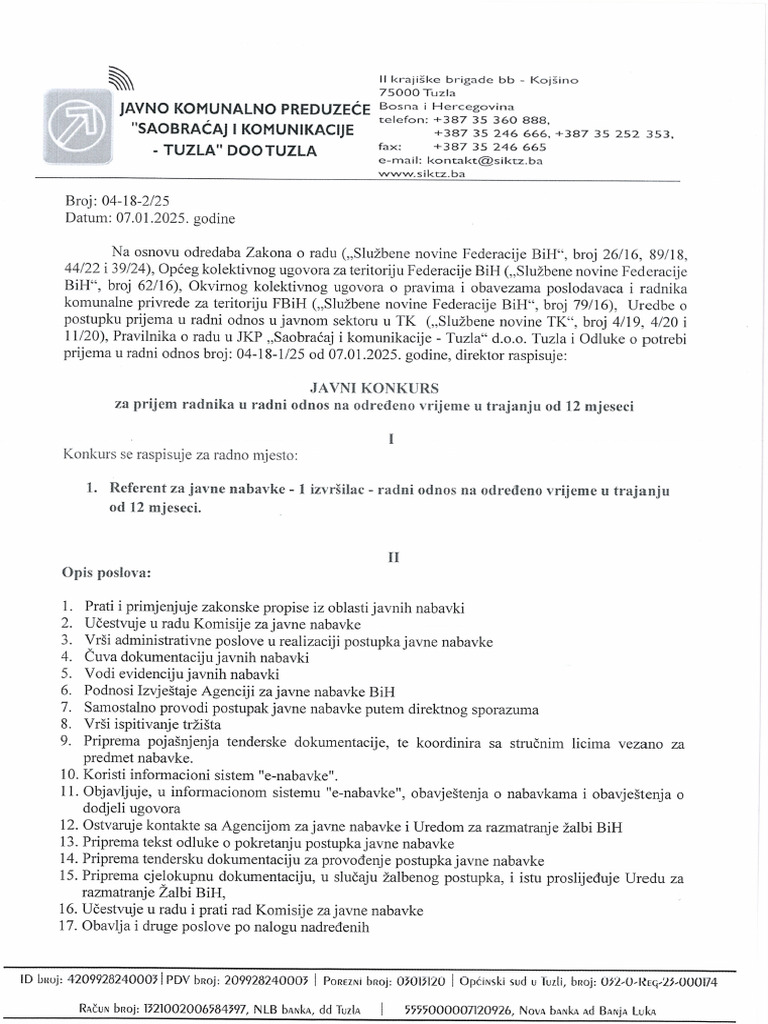 2 Javni Konkurs | PDF
