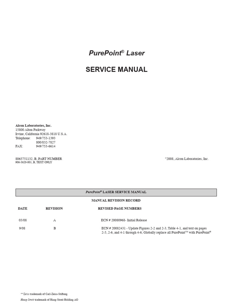 Purepoint Laser Service Manual 1 | PDF | Electrical Connector | Printed ...