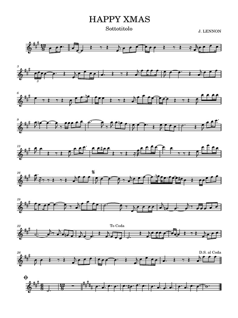 Happy Xmas | PDF | Lennon Family | John Lennon