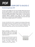 2425G A Nokia ONT Gateway 1 1 Internal Antenna Data Sheet EN | PDF | Wi Fi | Computer Network